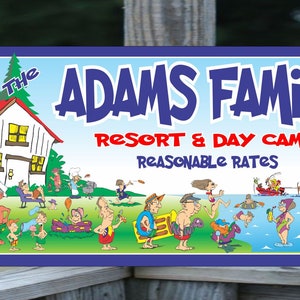 Personalized Lake House Sign-family Resort and Day Camp Sign-custom ...