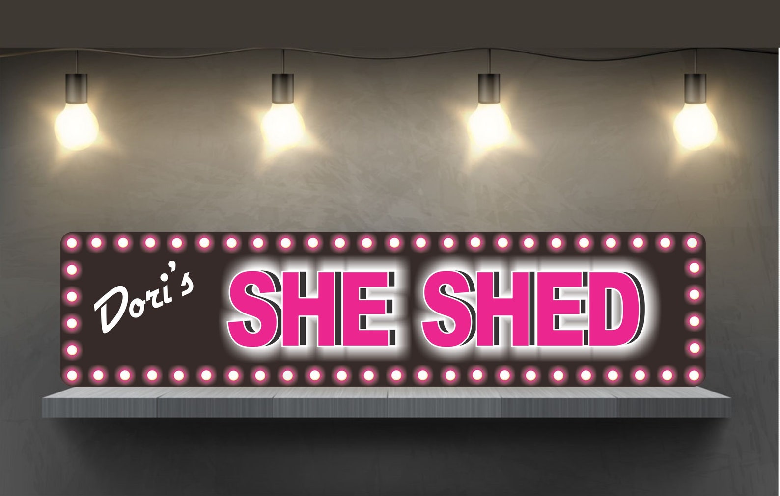 Personalized She Shed Sign She Shed Decor Women Cave Sign | Etsy