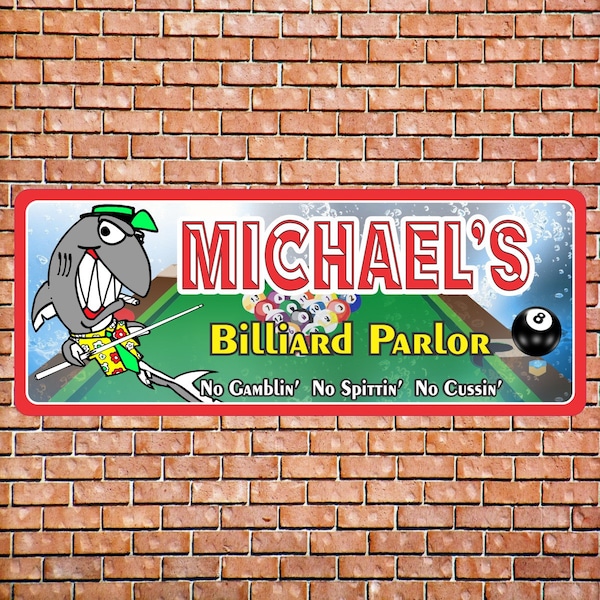 Personalized Billiard Room Signs - Etsy