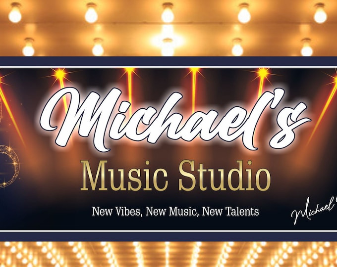 Starburst Personalized Music Room Sign for Your Recording Studio Decor ...