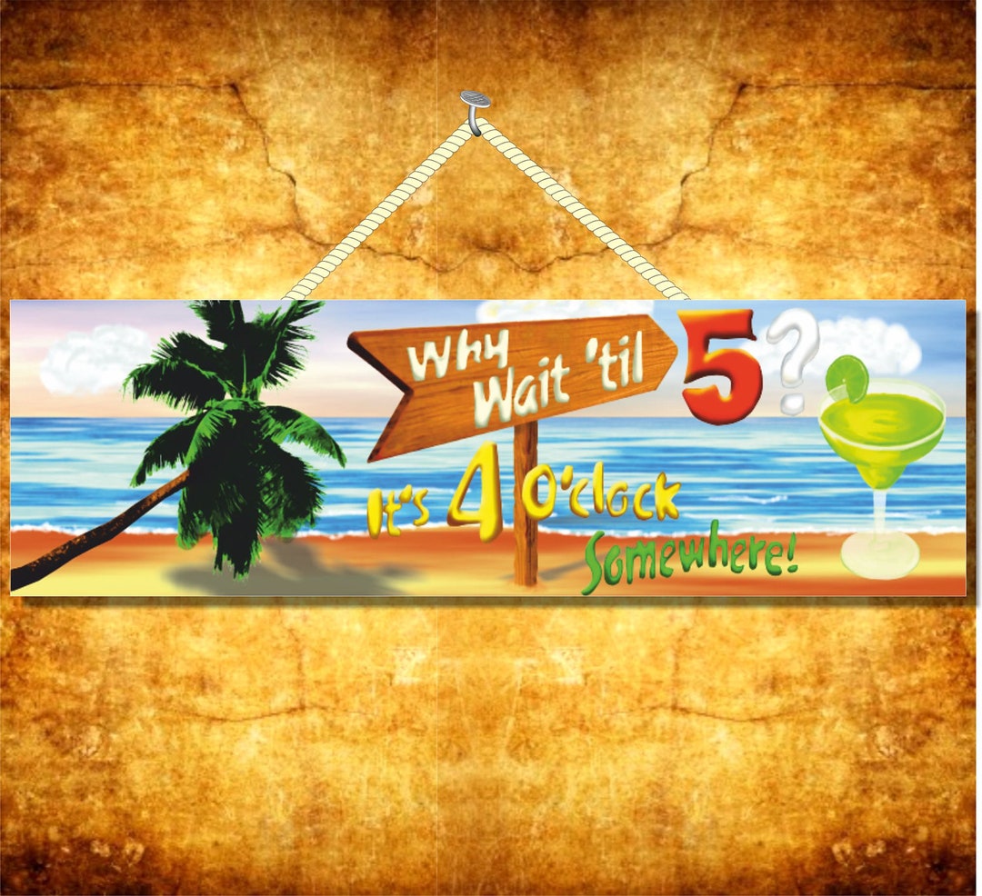 Funny Beach Sign | Beach Bar Sign | Margarita Drinking Sign | Beach Bar ...