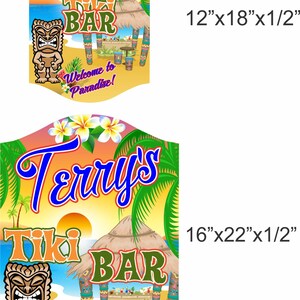 Custom Tiki Bar Sign Tiki Bar Welcome Sign Tiki Totem Sign Beach Bar ...