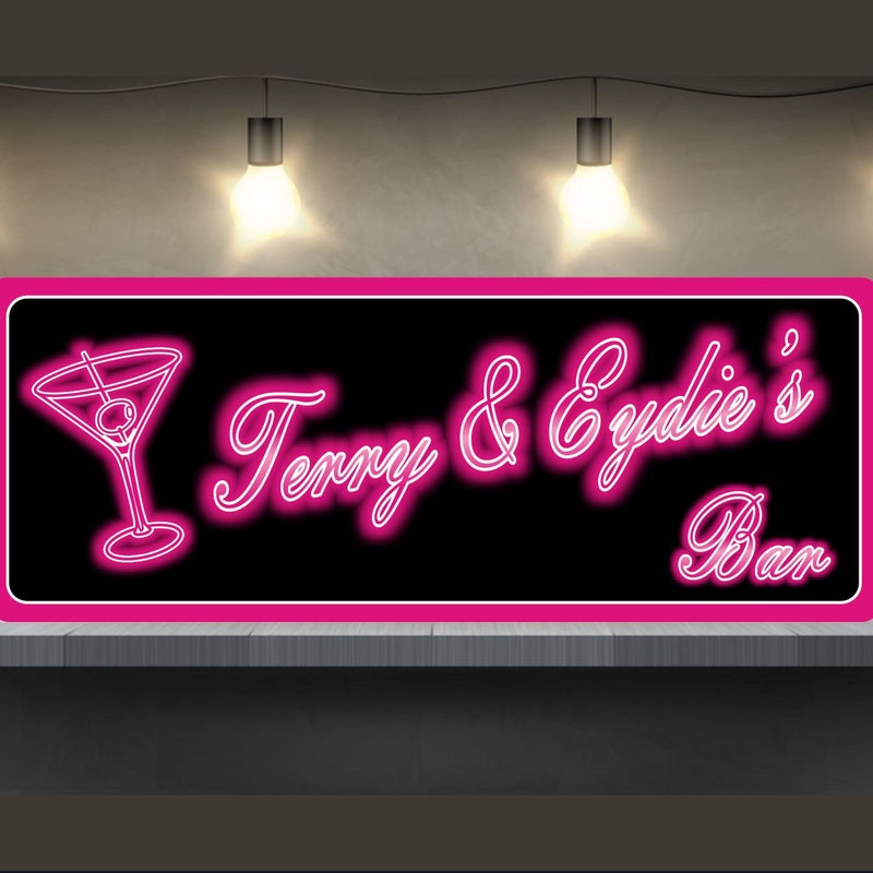 Neon Bar Sign - Etsy