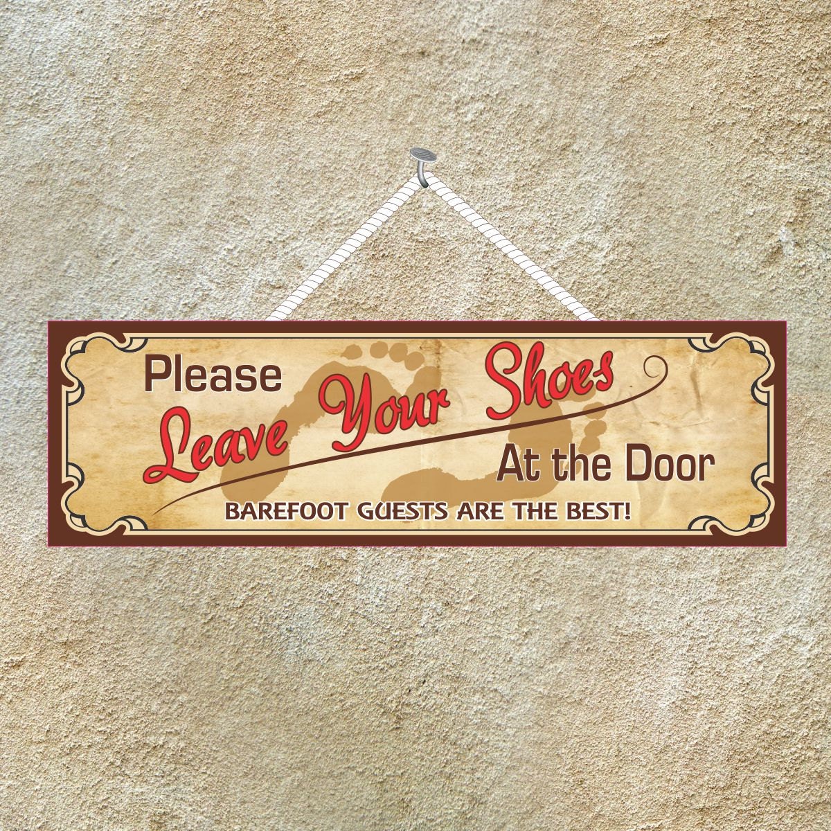 Leave Your Shoes at the Door Sign Home Décor Take off Shoes | Etsy