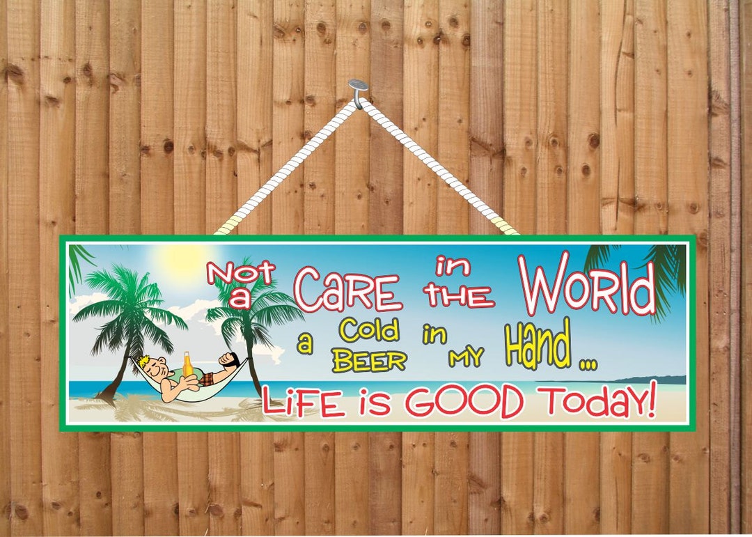 Funny Beach Sign Funny Beer Sign Beach Décor Sign Outdoor Sign Beer ...