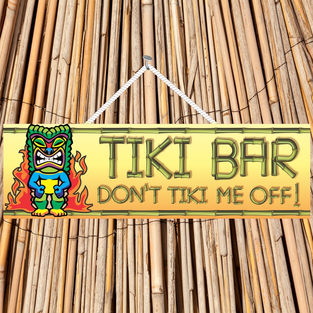 Tiki Bar Sign | Tiki Bar Welcome Sign | Funny Bar Sign | Beach Bar Sign ...