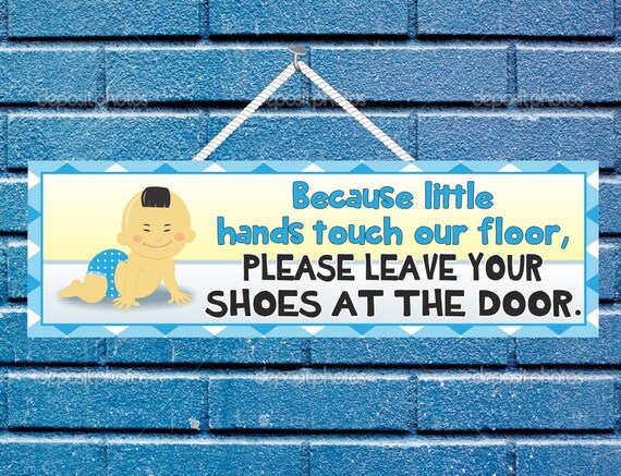 Cute Baby Sign Because Little Hands Touch Our Floor Please - Etsy