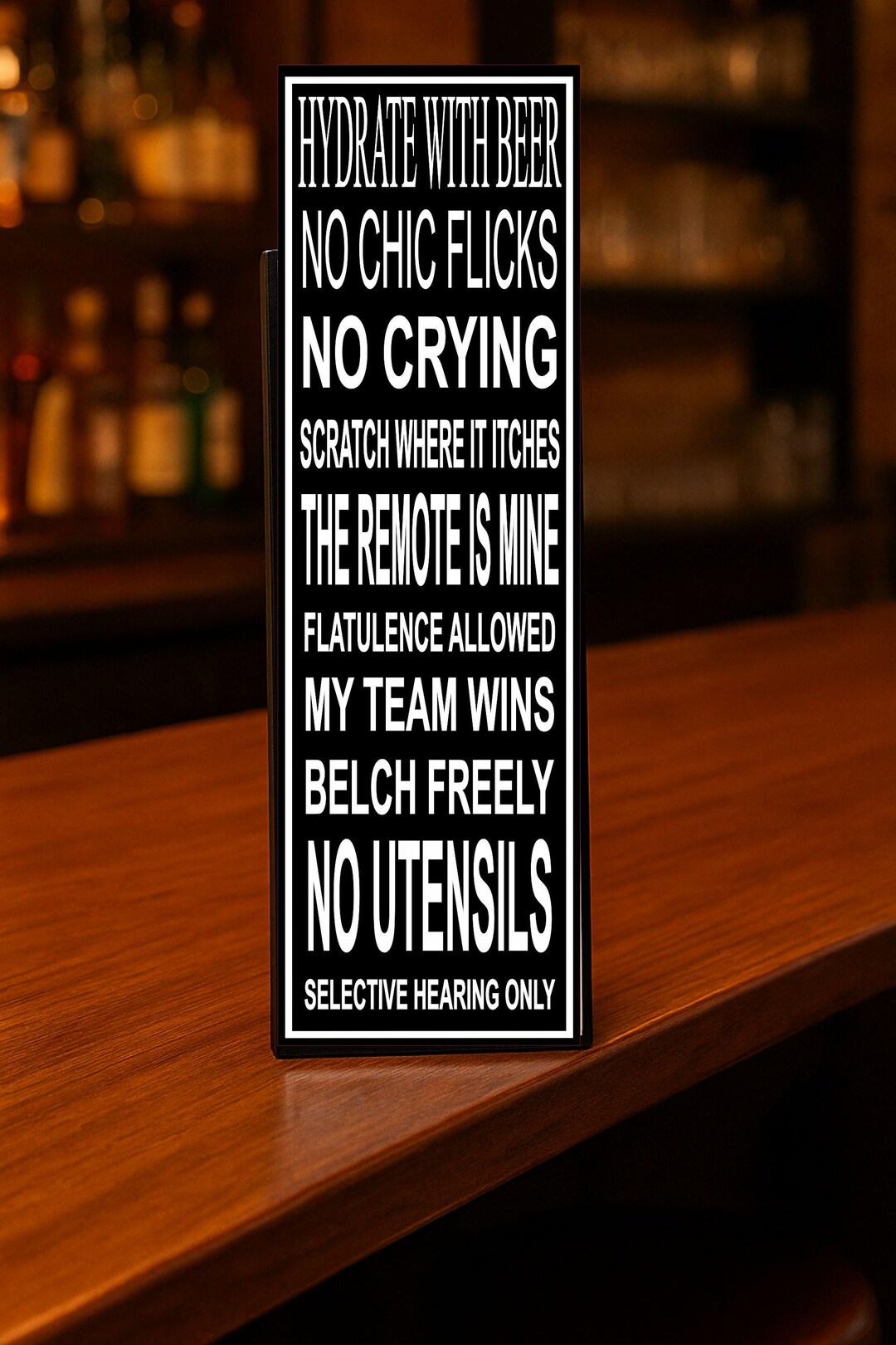Hydrate With Beer Man Cave Rules Sign – Funny Bar Decor - Etsy
