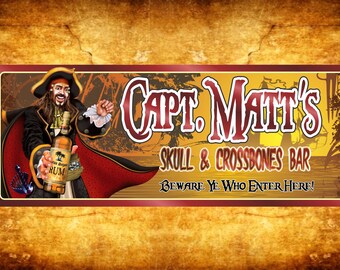 Personalized Captain Morgan Sign - Etsy