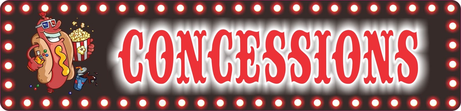 Personalized Concessions Home Cinema Wall Decor Retro Style | Etsy