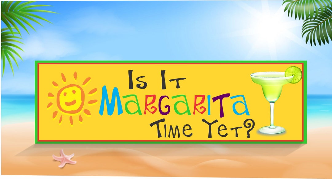 Margarita Bar Sign Beach Drink Sign Cocktail Sign Drinking Sign Bright ...