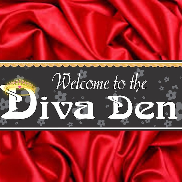 Diva Den Sign - Etsy