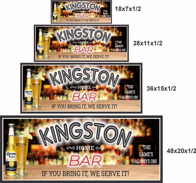 Personalized Home Bar Sign – Custom Man Cave Decor - Etsy