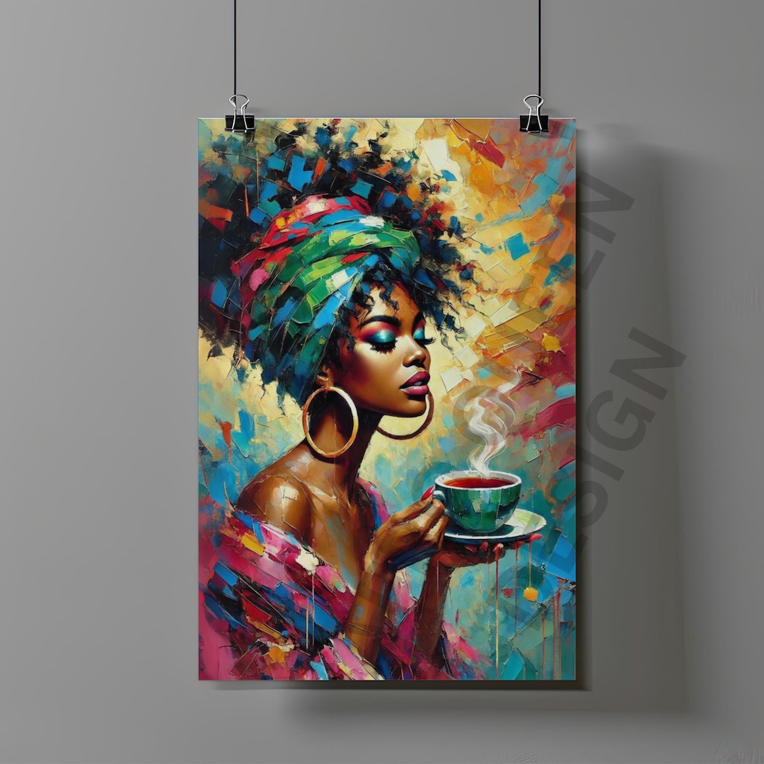 Afrocentric Home Decor Print, Black Heritage Wall Art, Vibrant African ...