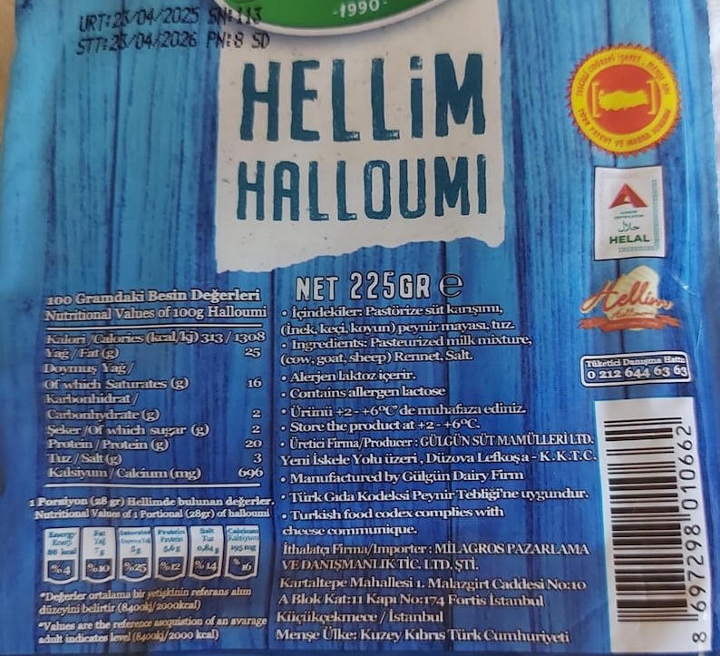 Authentic Cypriot Halloumi Cheese: Handcrafted Grilling Cheese - Etsy