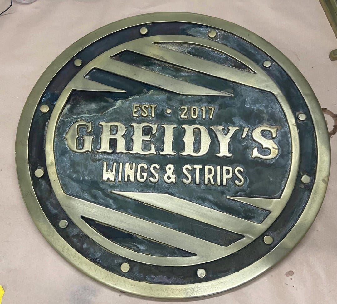 Bespoke Brass Business Logo, Sign, Plaque - Etsy