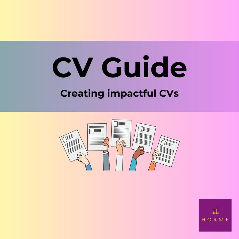 Career Guidance - CV Guide - Etsy