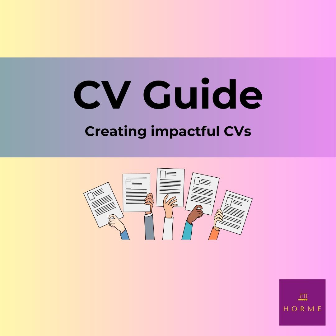 Career Guidance - CV Guide - Etsy