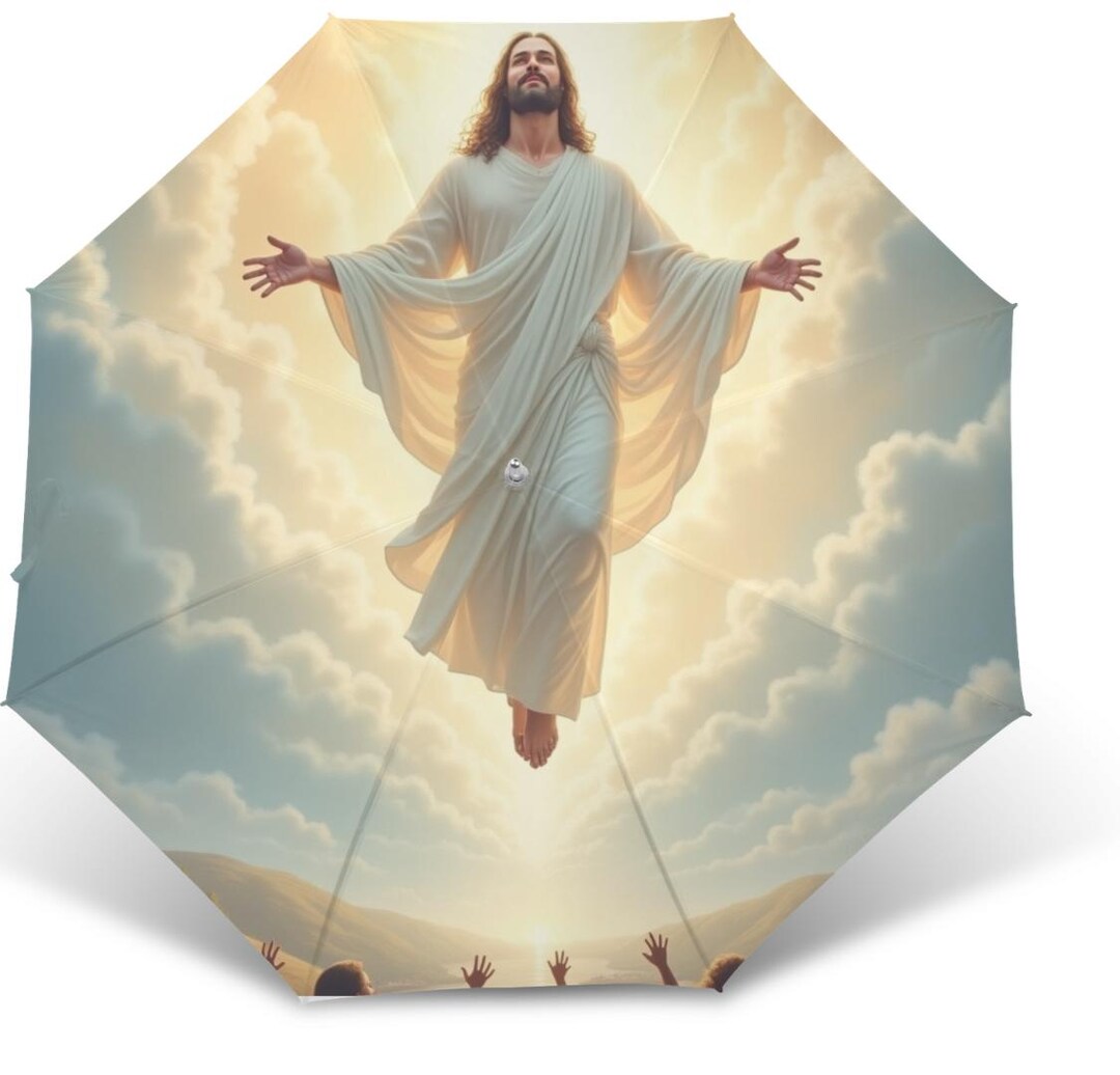 Rapture, Jesus Returns, Foldable Umbrella. Rain Umbrella, Christian ...