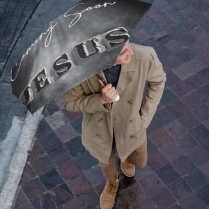 Christ,coming Soon "jesus" Stay Tuned, Foldable Umbrella. Rain Umbrella ...