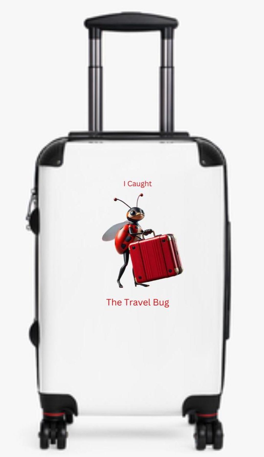 Suitcase Sticker, Luggage Sticker, Travel Bug Sticker, Whimsical Travel ...