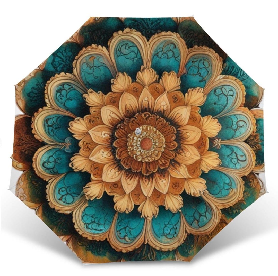 Parasol Boho Vintage Umbrella, Boho Mandala Parasol, Mother's Day Gift ...