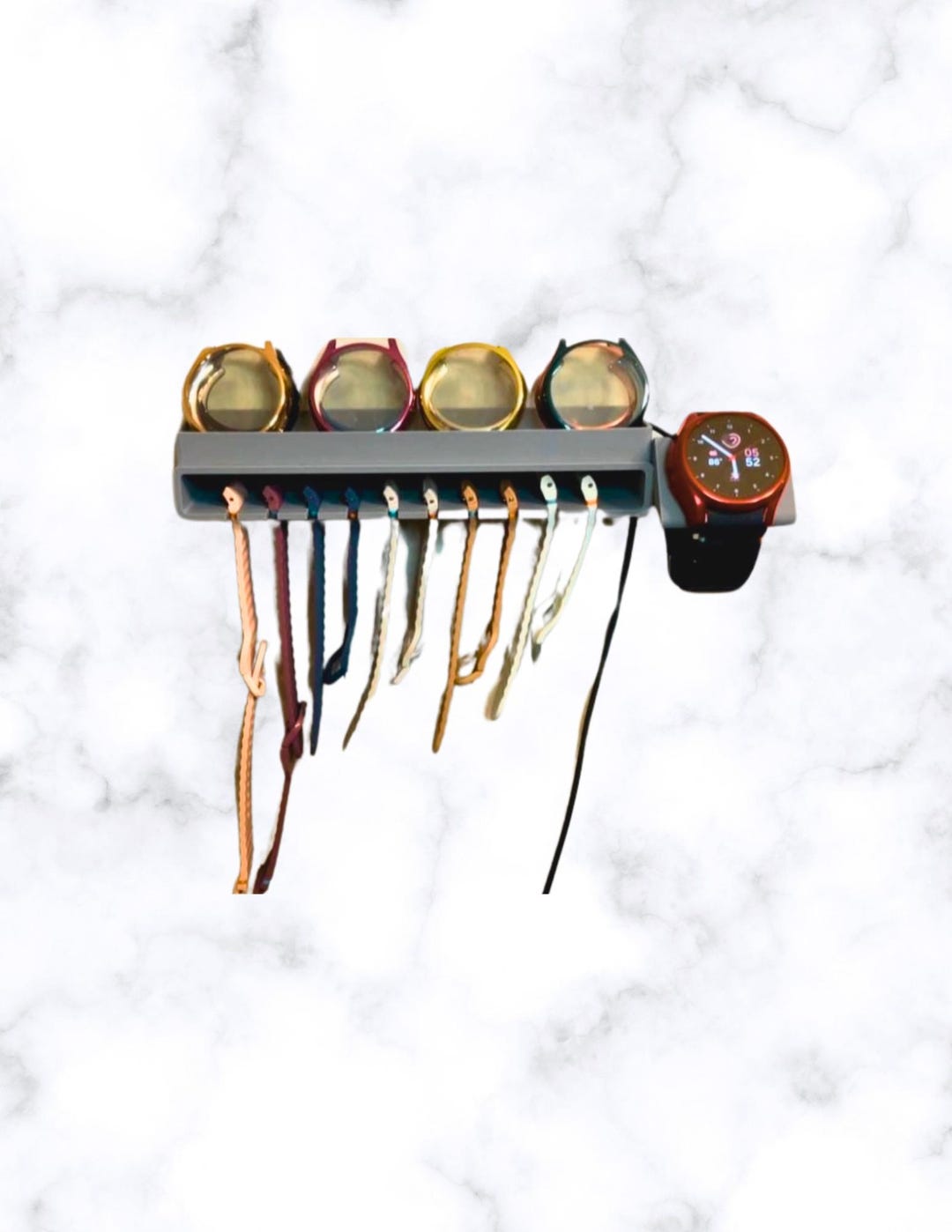 Galaxy Watch Band Holder & Charging Station: Wall Mount Organizer for ...
