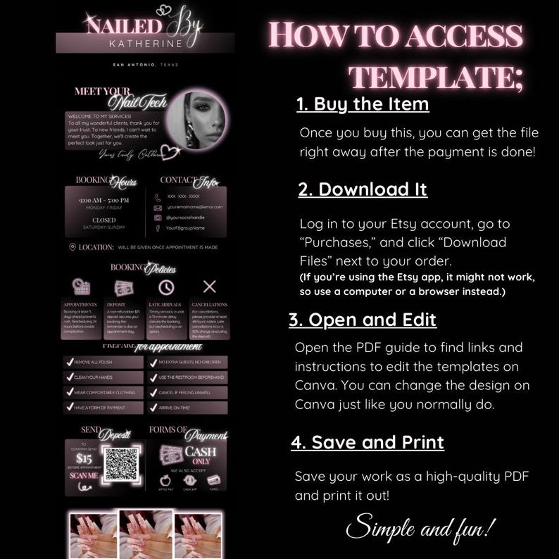 Acuity Scheduling Template Nail Tech | Acuity Website | Acuity Schedule ...