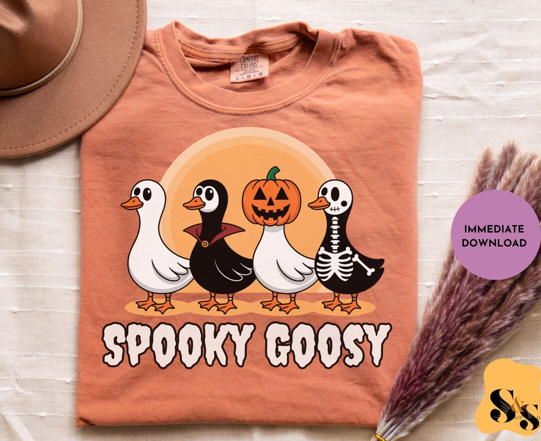 Spooky Goose PNG, Funny Halloween Goose Png, Goose in Halloween ...