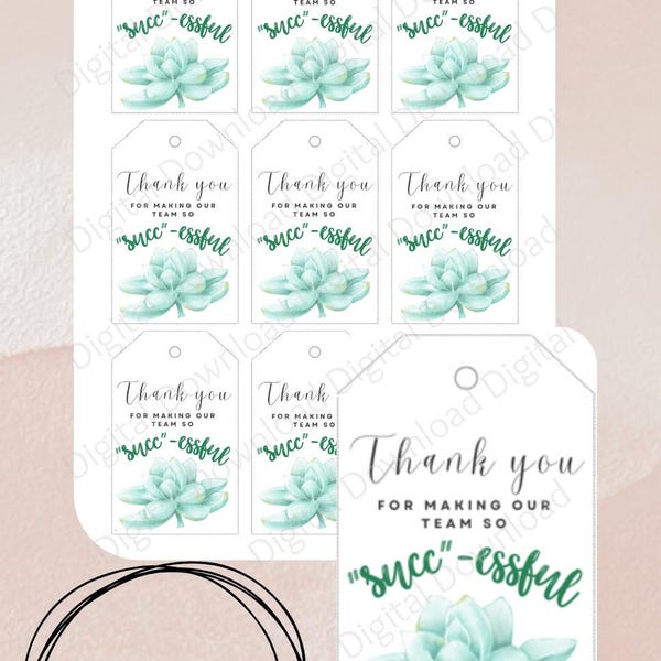 Succulent Gift Tag - 60+ Gift Ideas for 2026