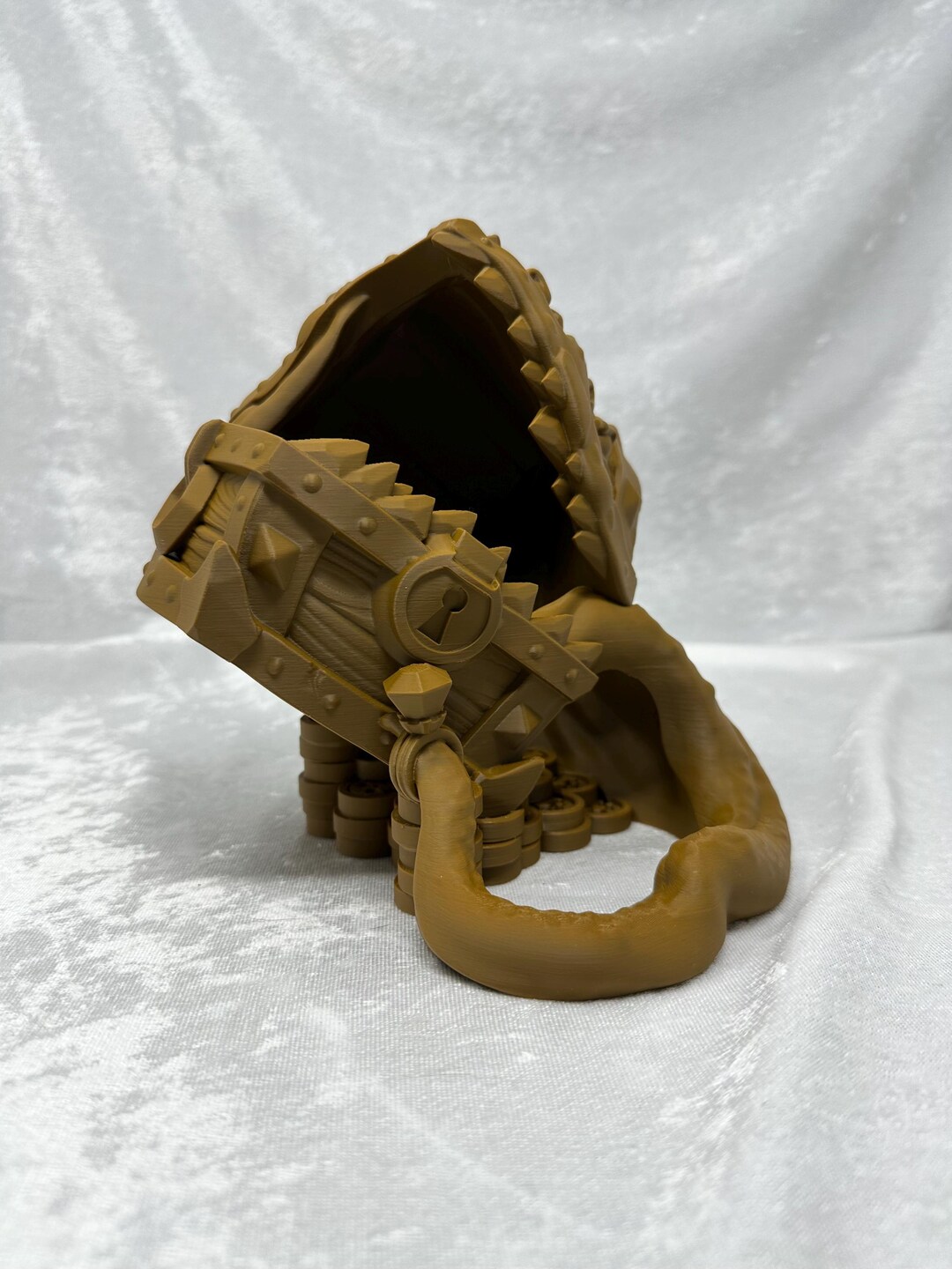 Mimic Chest Gold Coin Dice Tower box/bottle/container/canister gaming ...