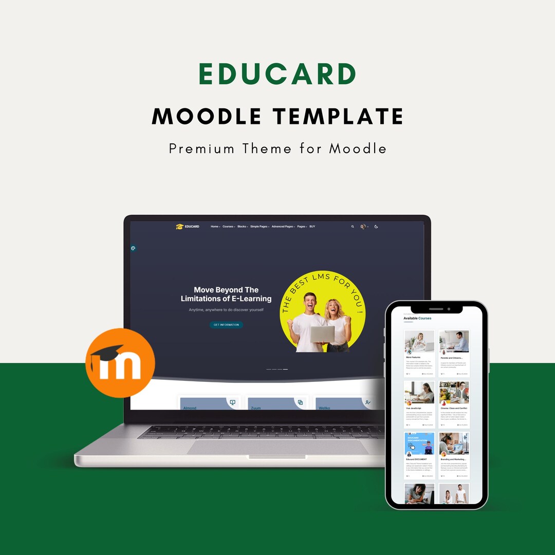 Educard Moodle Theme for Education, Moodle Version 5.0, Education Theme ...