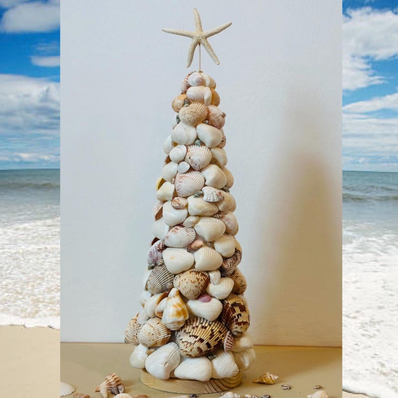 Seashell Christmas Tree - Etsy