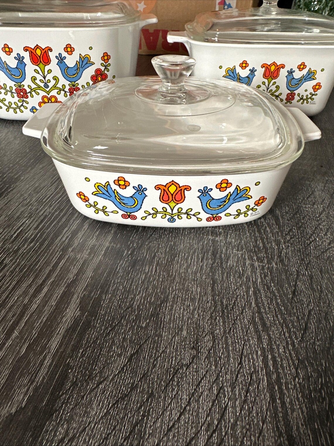 Vintage Corningware Casserole Dish Set Country Festival Set of 3 - Etsy