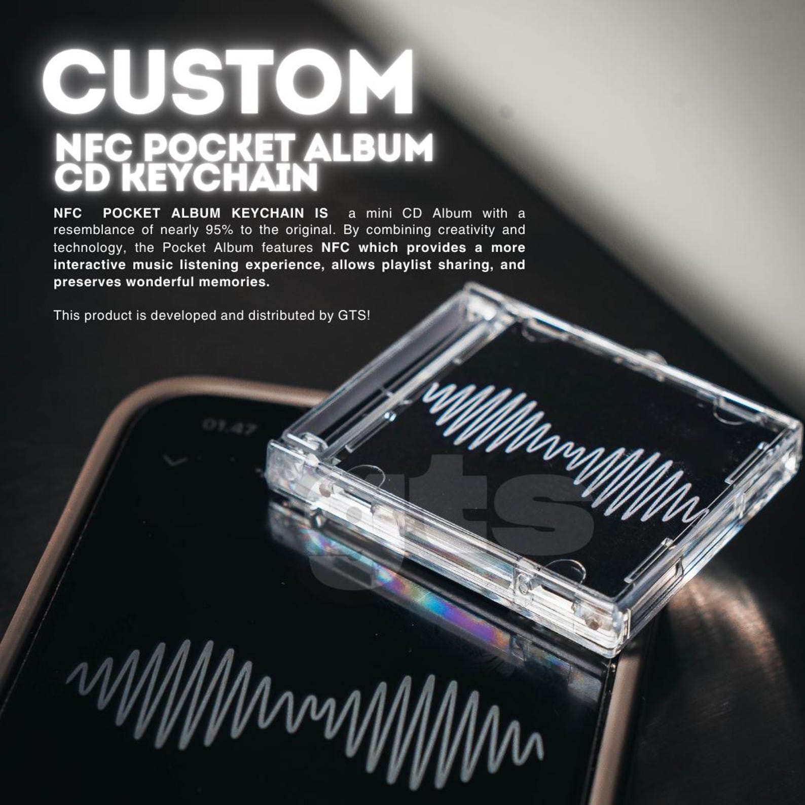 Custom Pocket Album CD With NFC Keychain Your Favorite Album/playlist ...