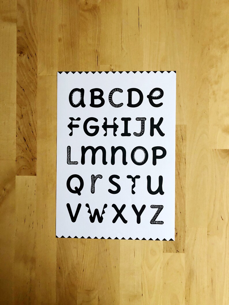 WILD ALPHABET PRINTABLE, Animal Alphabet Poster, Alphabet Poster ...