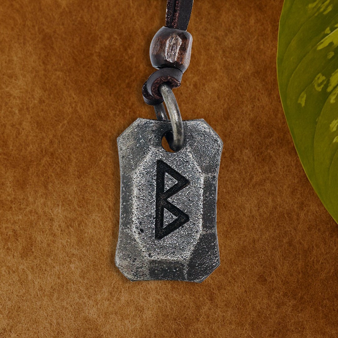Viking Berkano Rune Pendant | Norse Growth Amulet, Feminine Power ...