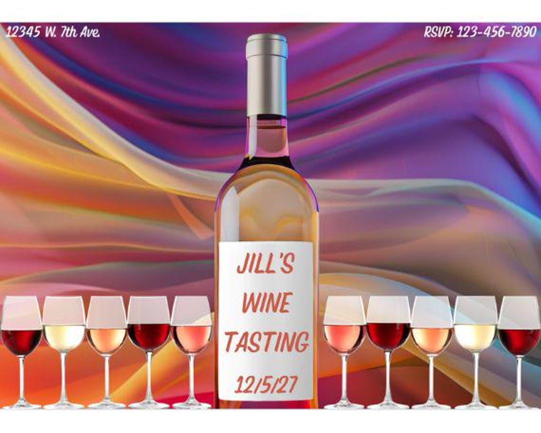 Wine Tasting Party Invitation | Tasting Party Invitation | Wine Tasting ...