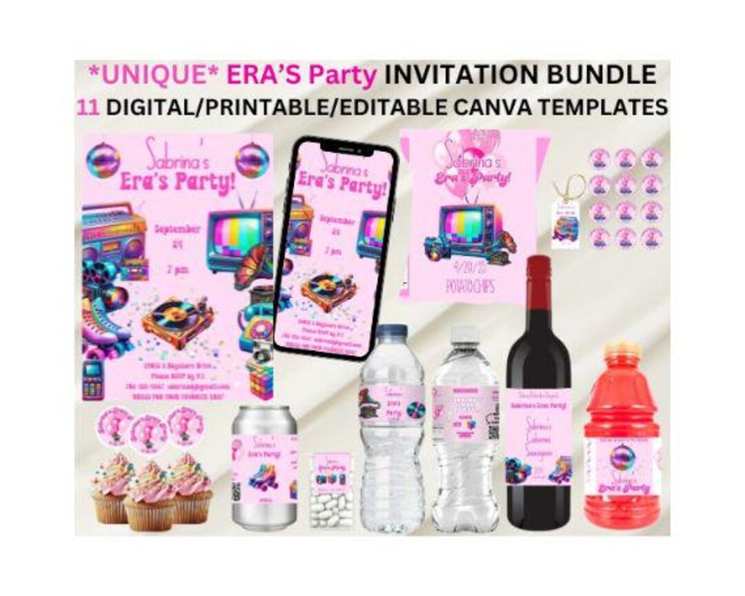 Decades Party Invite Bundle | Decades Party Invitation Bundle | Through ...
