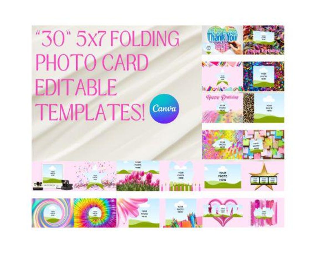 Assorted Photo Frame Card Templates | Photo Cards Bundle | Fun Photo ...