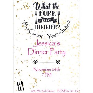 Girl Dinner Party Invitations | Editable Dinner Invitation | Editable ...