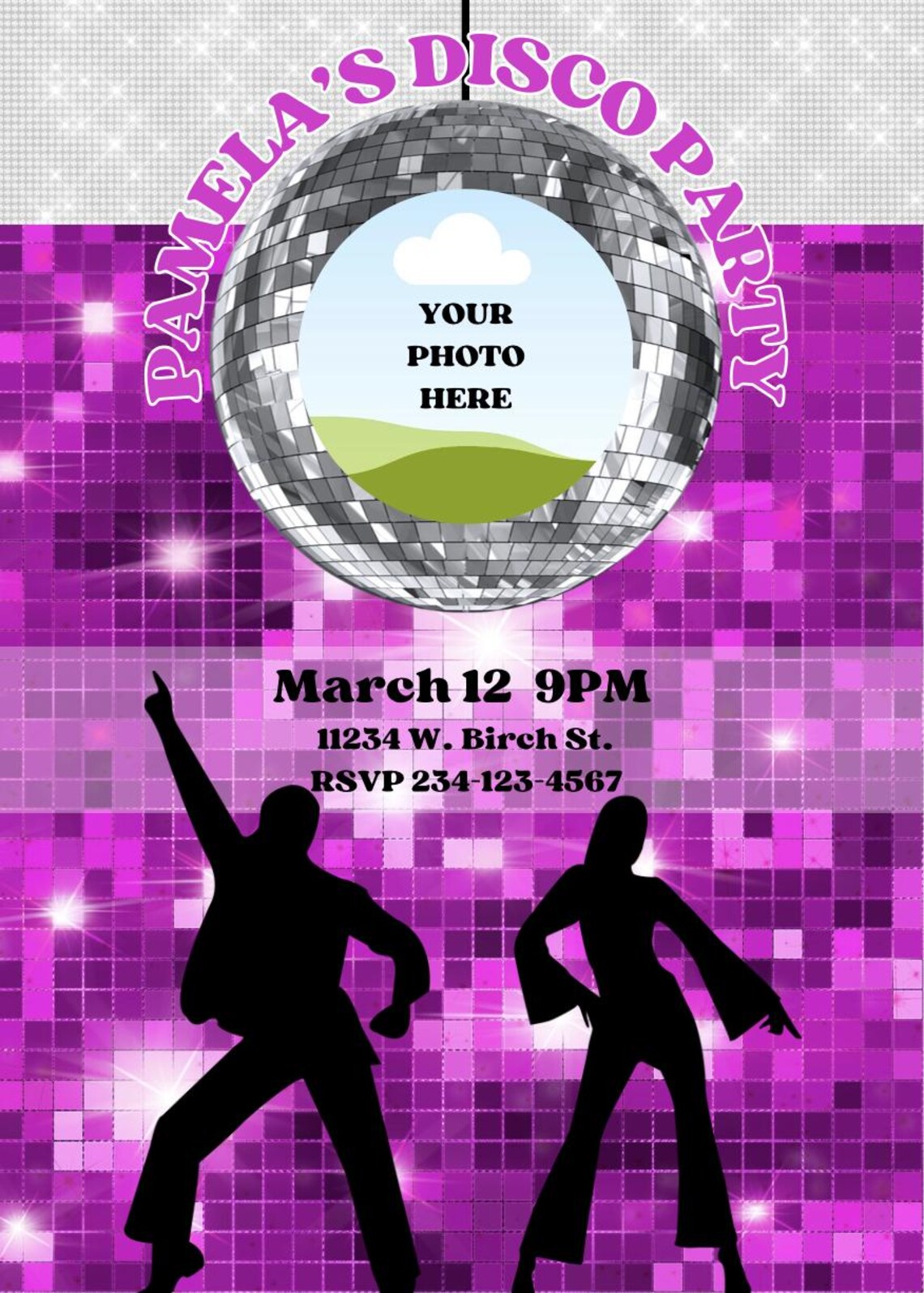 Disco Party Invitation | Disco Party Invites | Disco Bachelorette Party ...