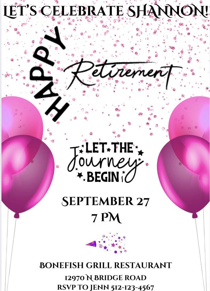Woman Retirement Invitation | Retirement Party Invitation | Retirement ...