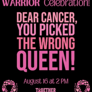 Breast Cancer Party Invitation | Breast Cancer Survivor Party ...