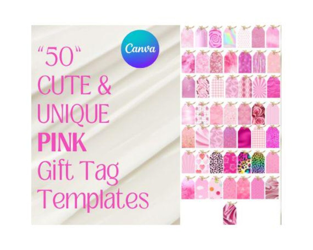 Pink Gift Tags Assorted | Girly Gift Tags | Assorted Gift Tags Pink ...