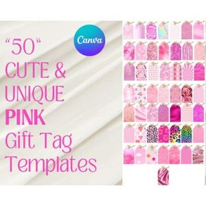 Pink Gift Tags Assorted | Girly Gift Tags | Assorted Gift Tags Pink ...