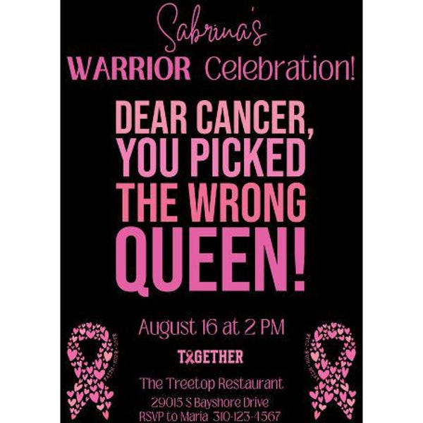 Cancer Free Party - Etsy