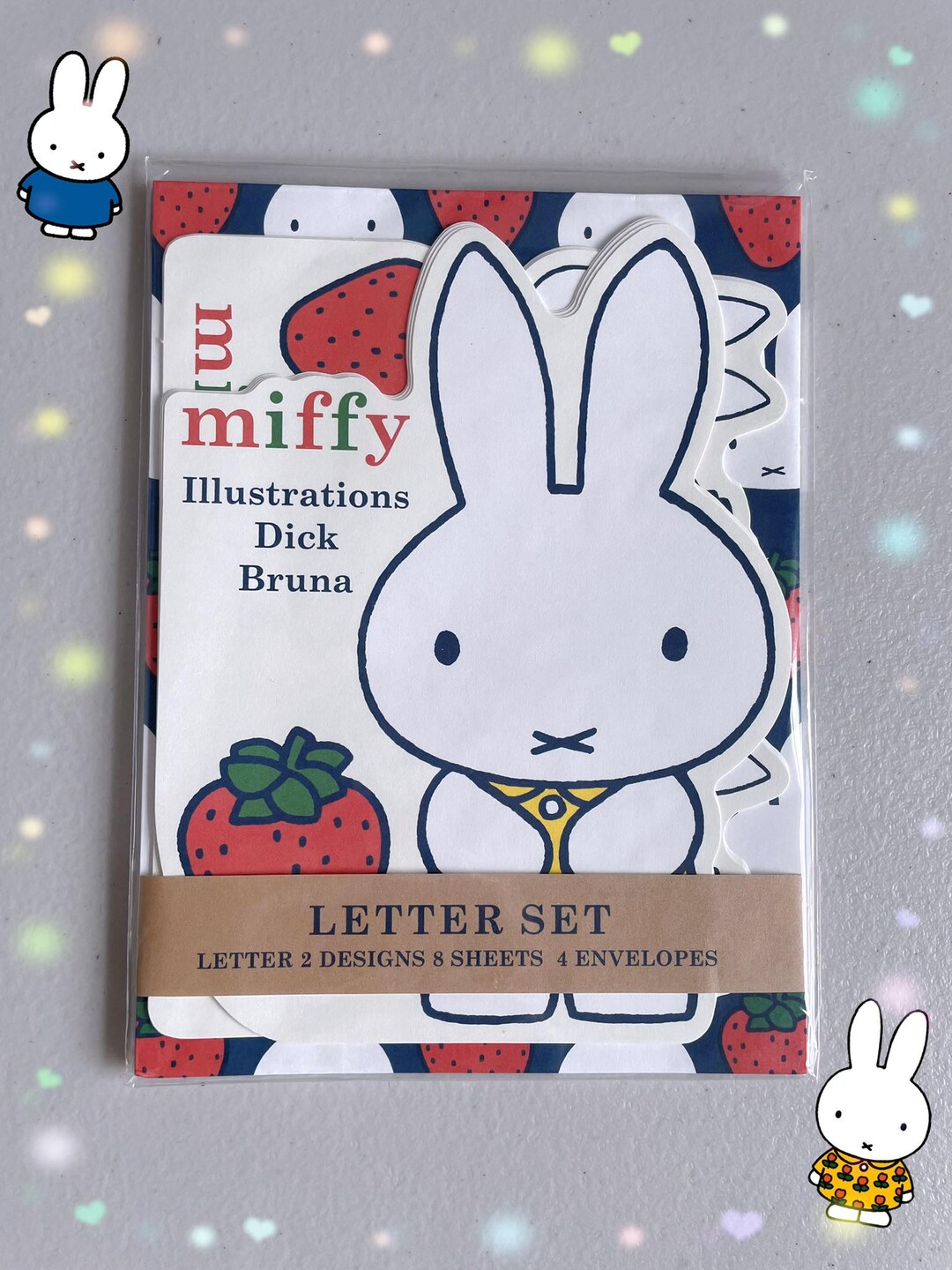 Made in Japan Miffy Strawberry Letter Set – Cute Japanese Stationery | Envelopes & Letter Paper ...