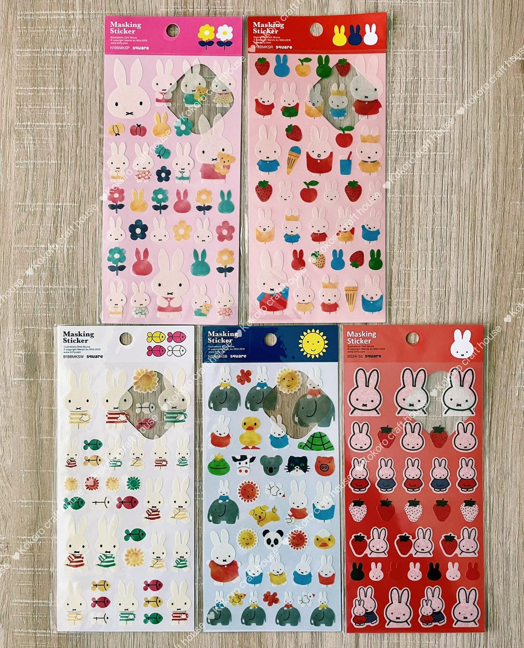 Japan Miffy Sticker Miffy Washi Sticker Japan Paper Sticker Miffy Sticker UK SELLER 5 Patterns ...