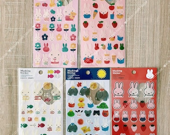 Japan Miffy Stickers Miffy Puffy Sticker 3D Sticker Miffy Sticker UK SELLER 8 Patterns Nijntje ...